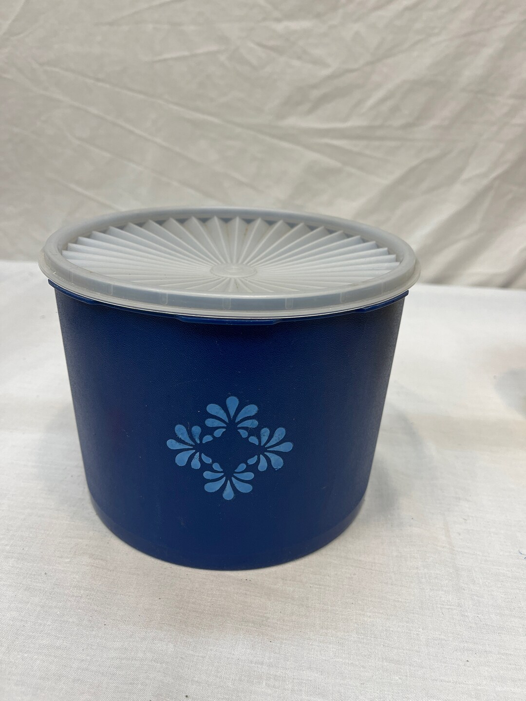 Vintage Tupperware Canister, Extra Large Blue Canister Set, Storage, Canister,1626 - Etsy