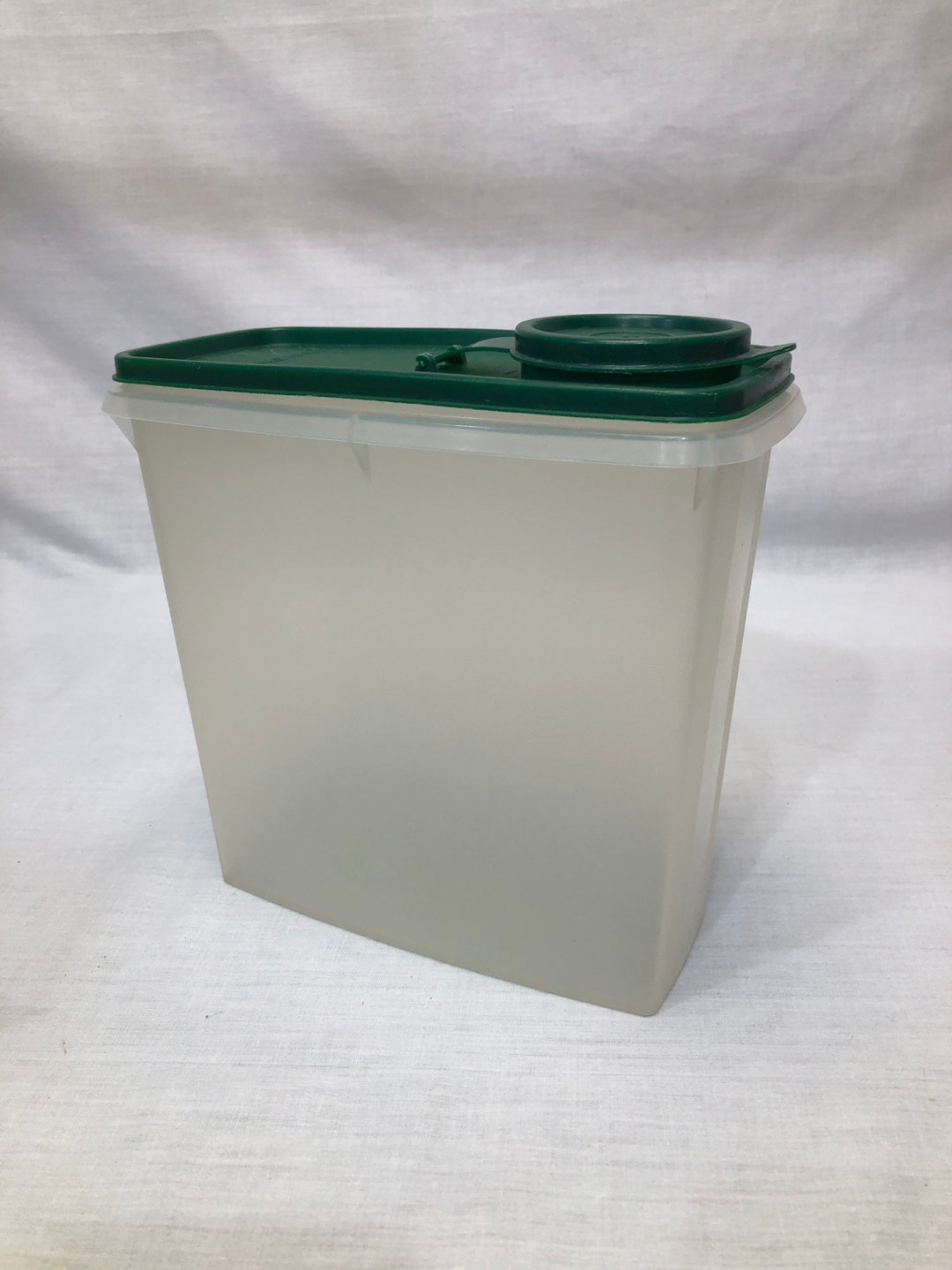 Vintage Tupperware Cereal Storage Container, Green Lids, 469-20 ...