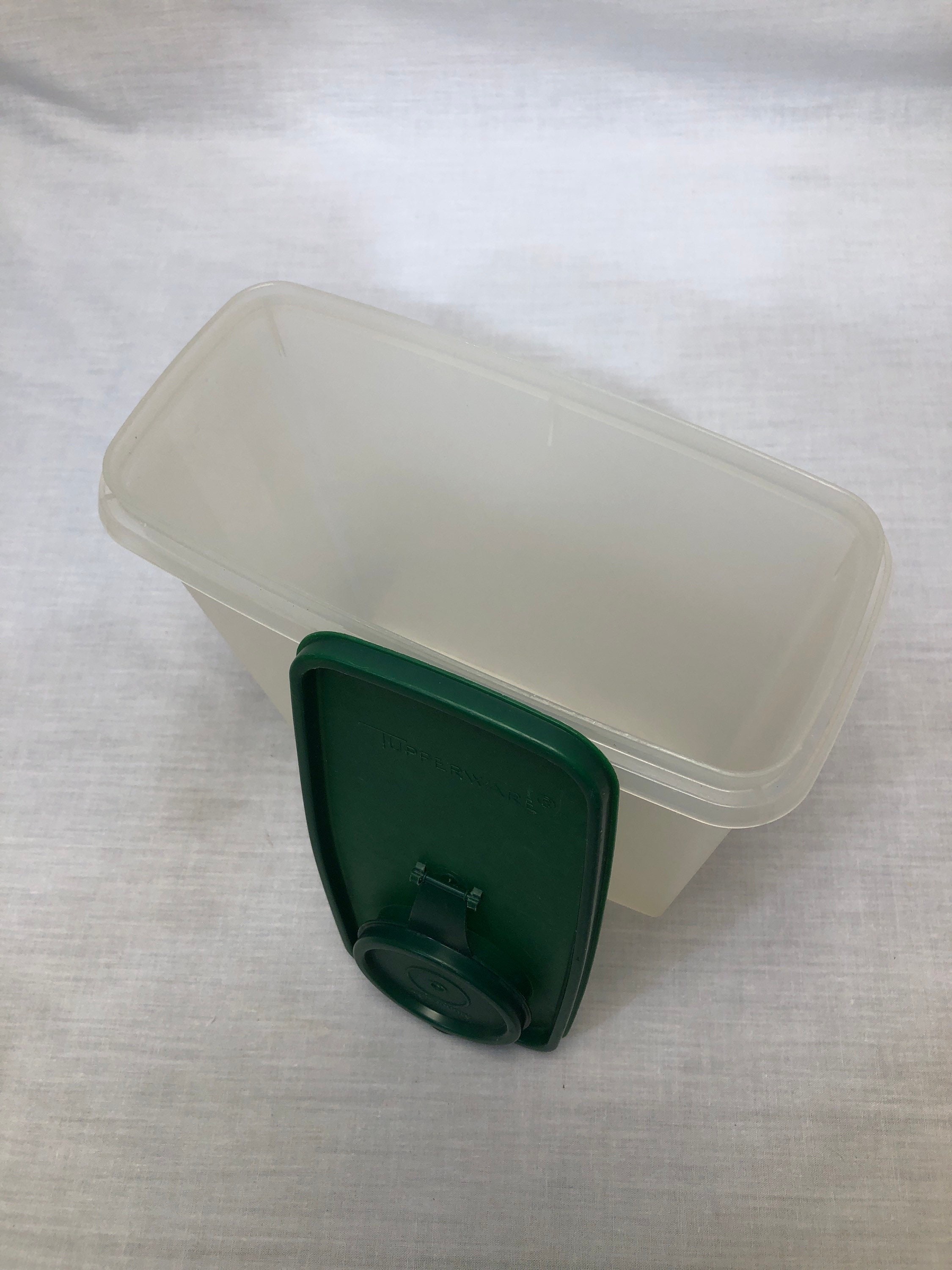 Vintage Tupperware Cereal Storage Container, Green Lids, 469-20 ...