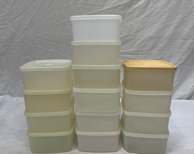 Vintage Tupperware Clear Pint Freezer Containers, Retro Tupperware, - Etsy