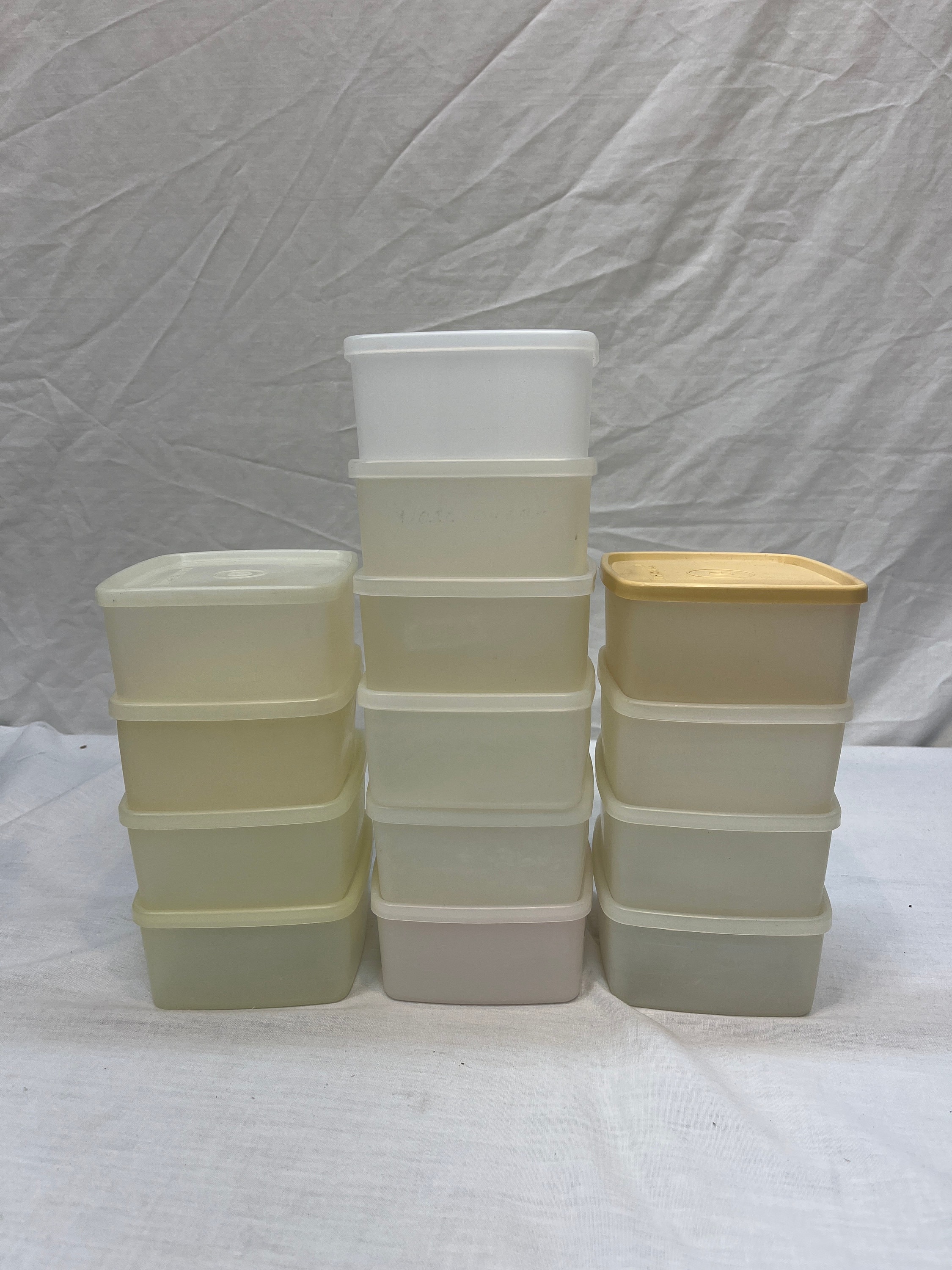 Vintage Tupperware Clear Pint Freezer Containers, Retro Tupperware, - Etsy