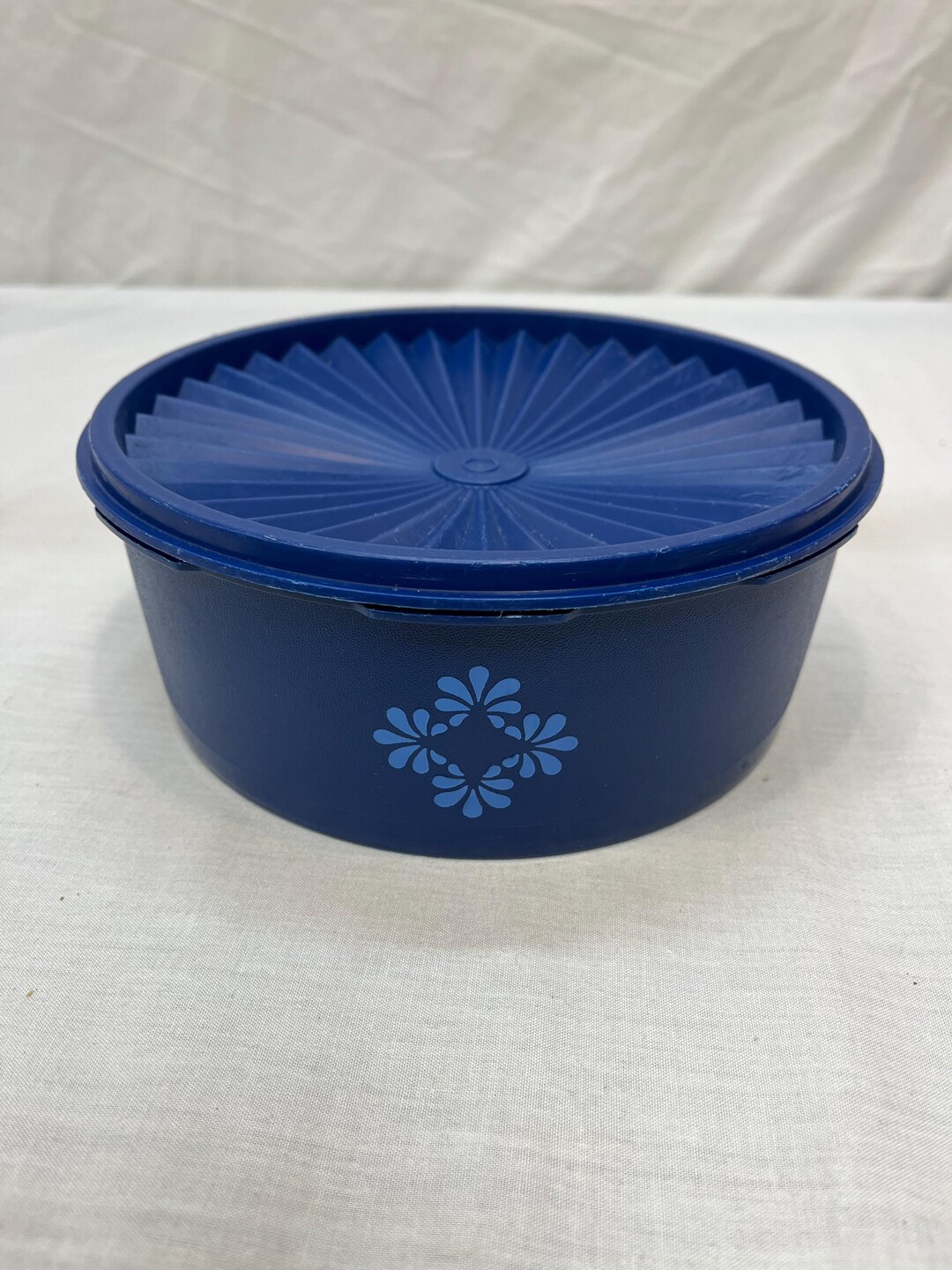 Vintage Tupperware Canister, Blue, Round, Storage, Canister - Etsy