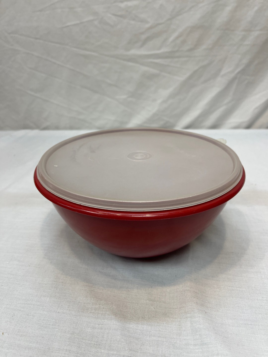 Vintage Tupperware Red Bowl With Lid, Number 237-9 With Lid, Retro ...