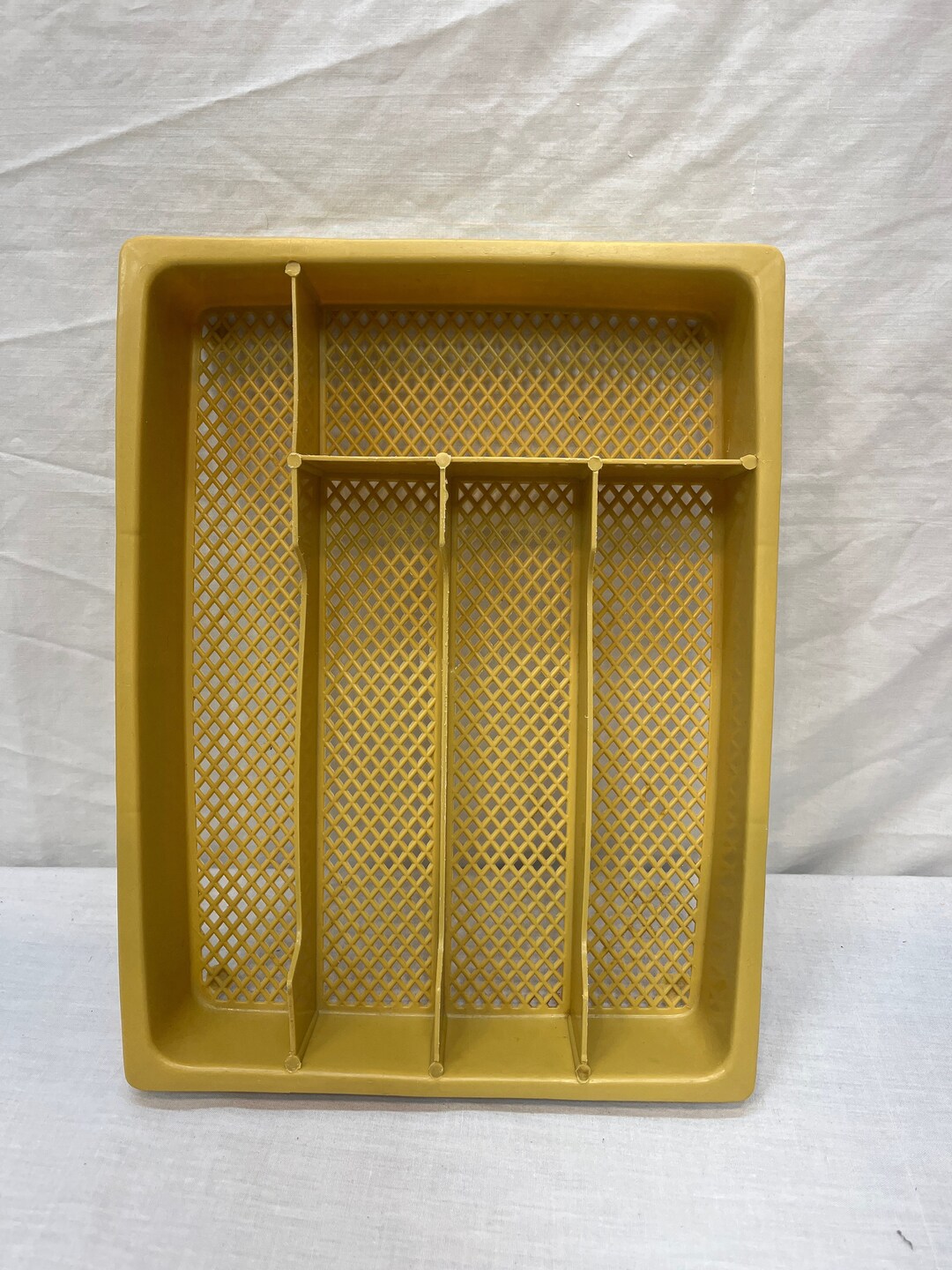 Mesh Plastic Mesh Utensil Tray, Silverware Tray, Harvest Yellow Color ...