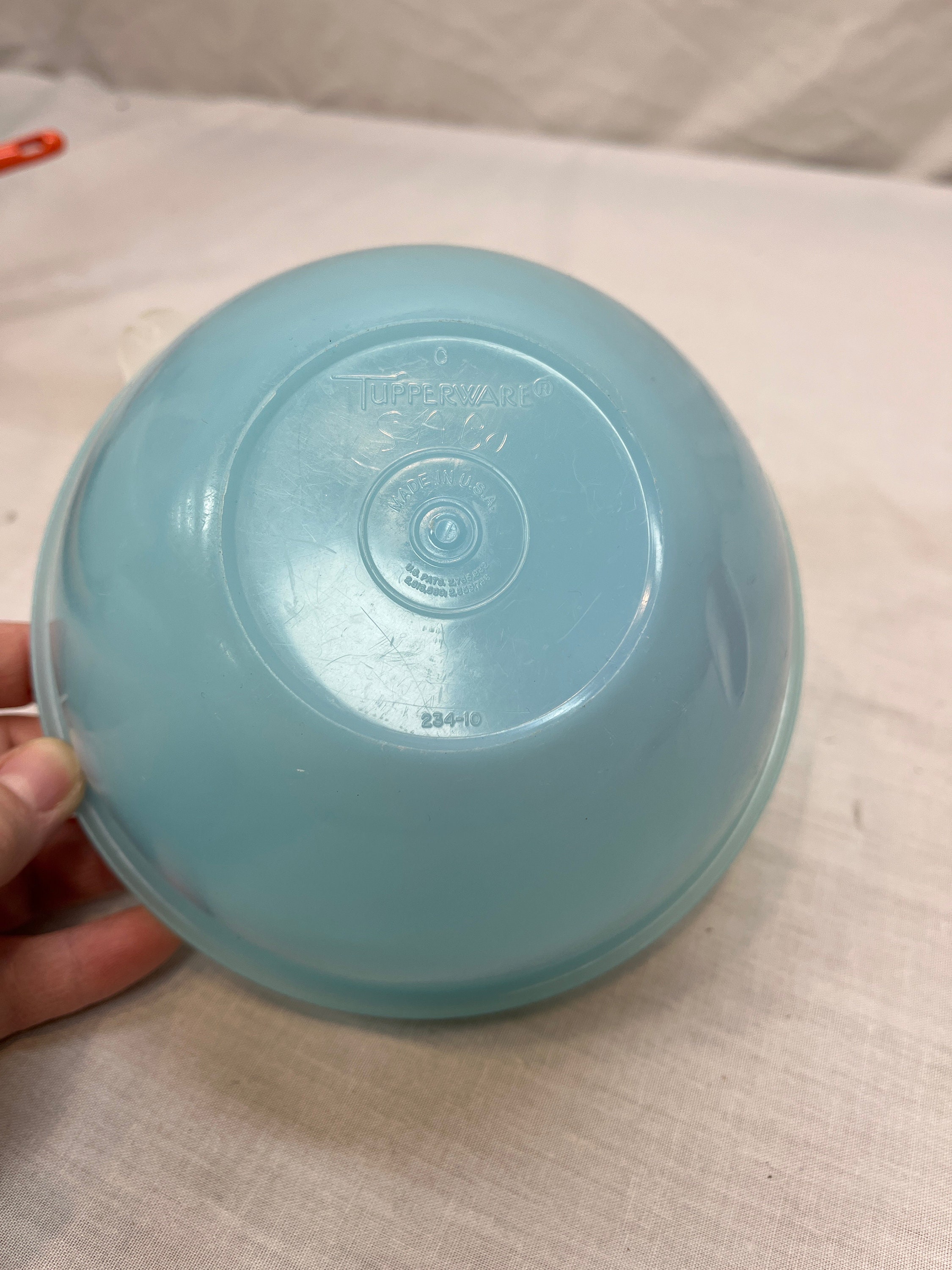 Vintage Tupperware Blue Bowl With Lid, Number 234-10 With Lid, Retro ...