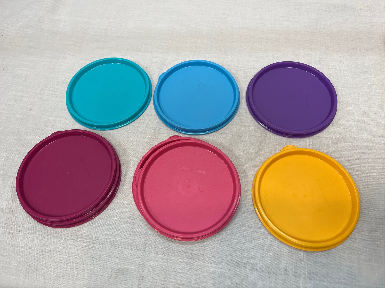 Tupperware Lids, Number 5227A Tupperware Lids, Replacement Lids, Round ...