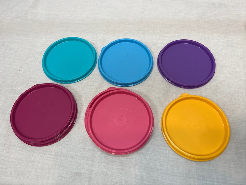 Tupperware Lids, Number 5227A Tupperware Lids, Replacement Lids, Round ...