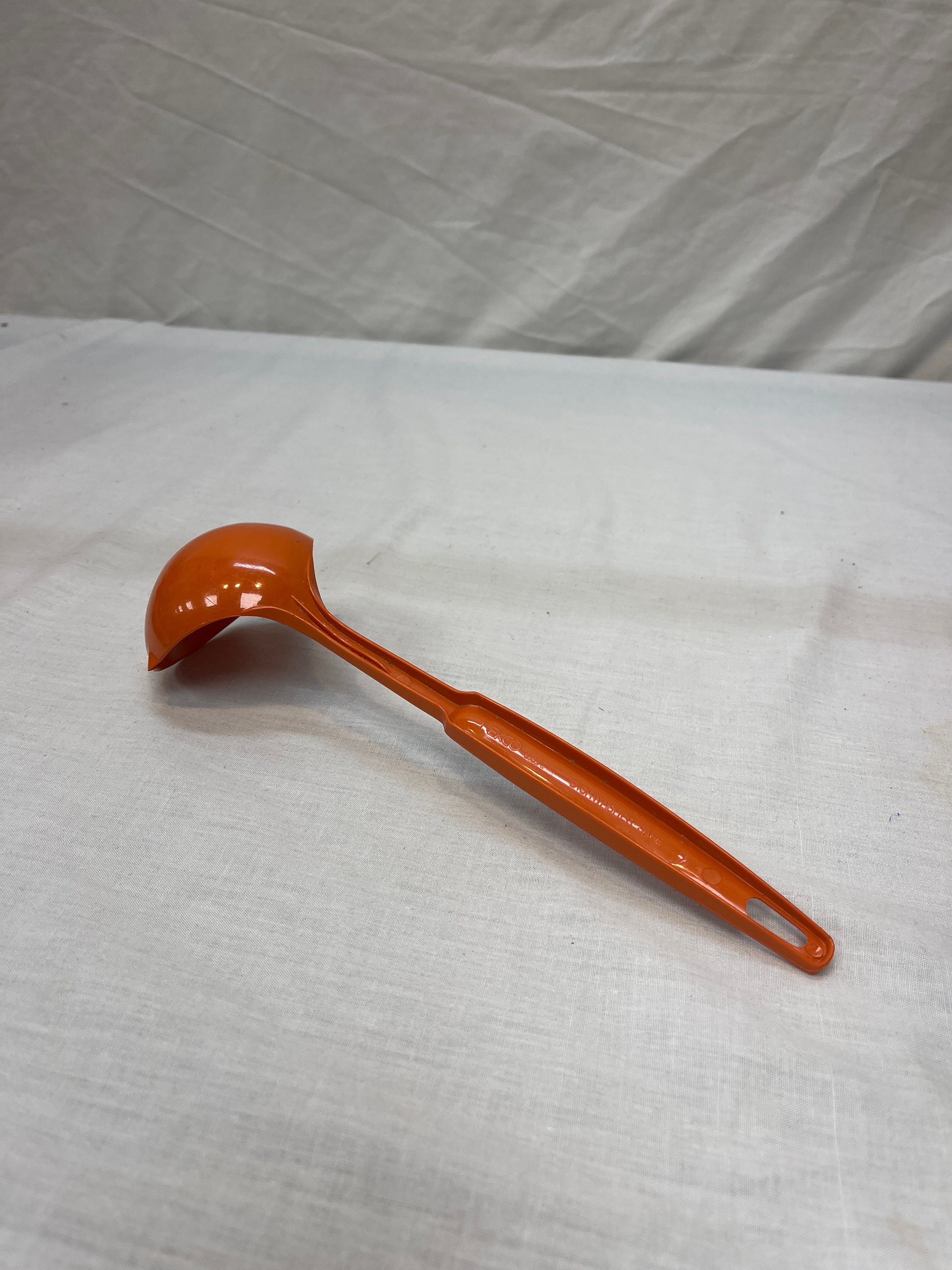 Vintage Ekco Ladle, Orange , Retro Spoon, Serving Spoon, Serving Ware ...