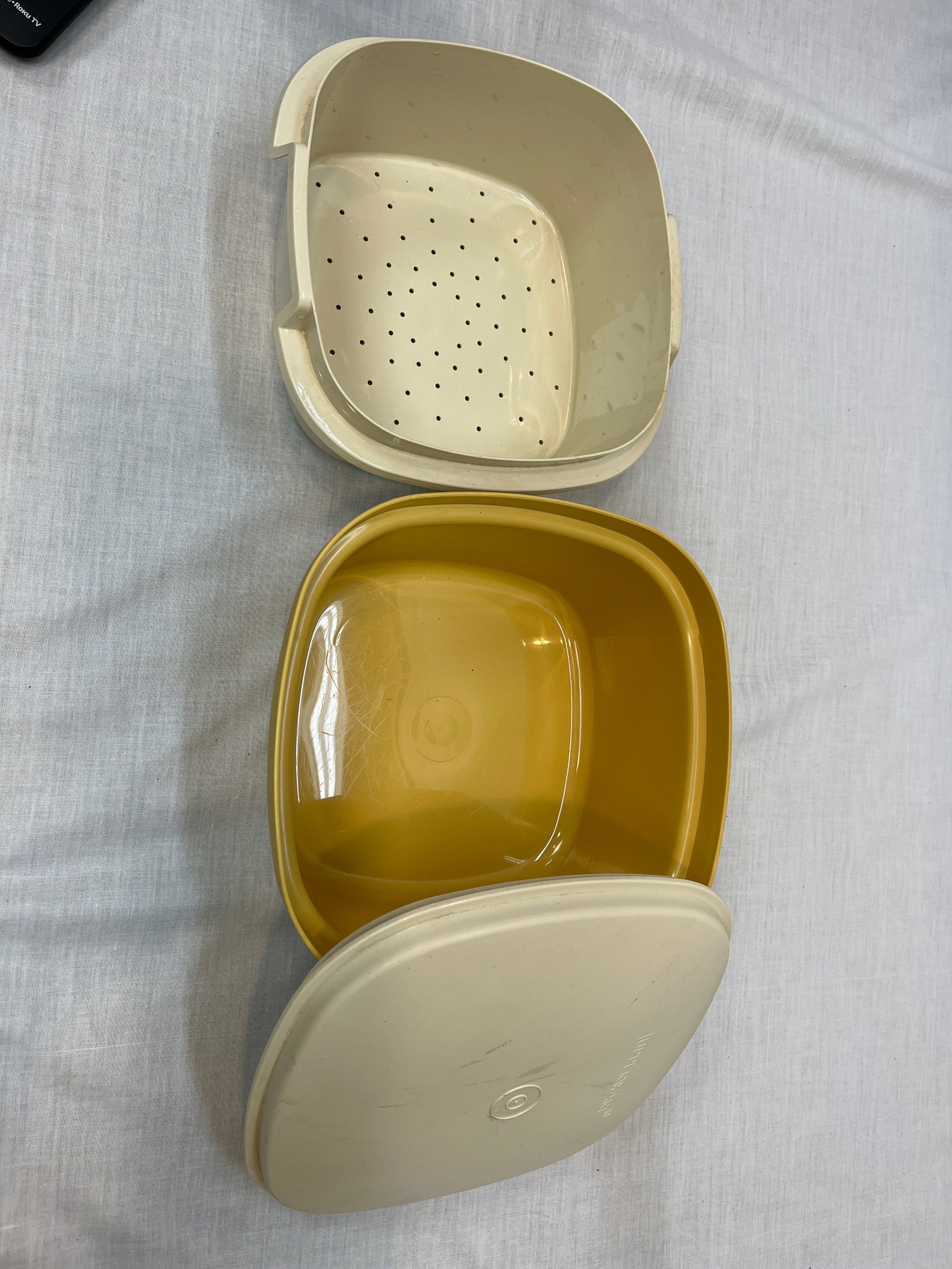 Vintage Tupperware Steamer, Cooker, Vegetables, Square Steamer - Etsy