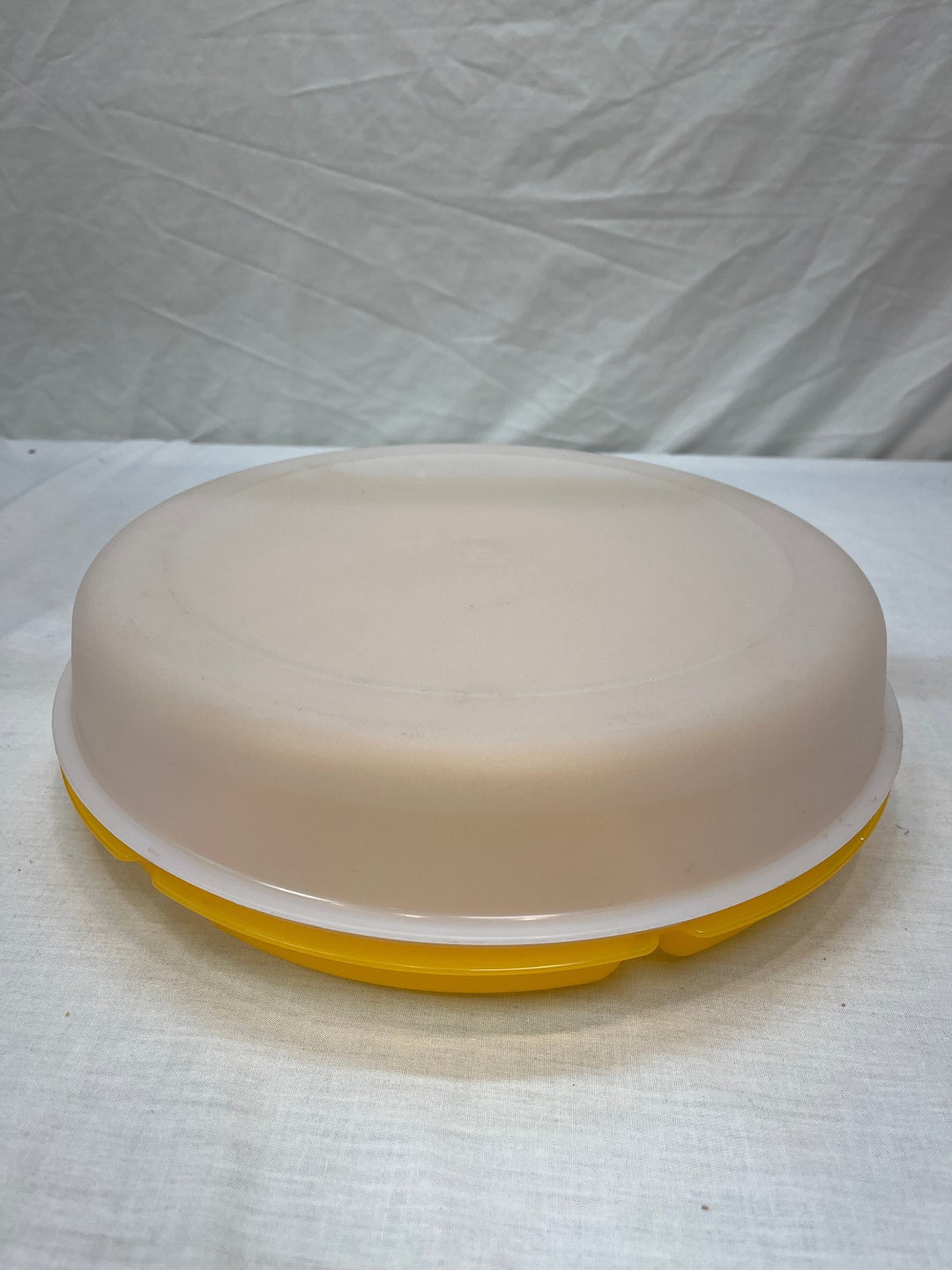 Vintage Tupperware Vegetable Tray Yellow and Clear, Serving Tray, Party ...
