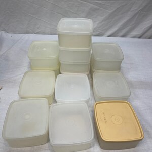 Vintage Tupperware Clear Pint Freezer Containers, Retro Tupperware, - Etsy