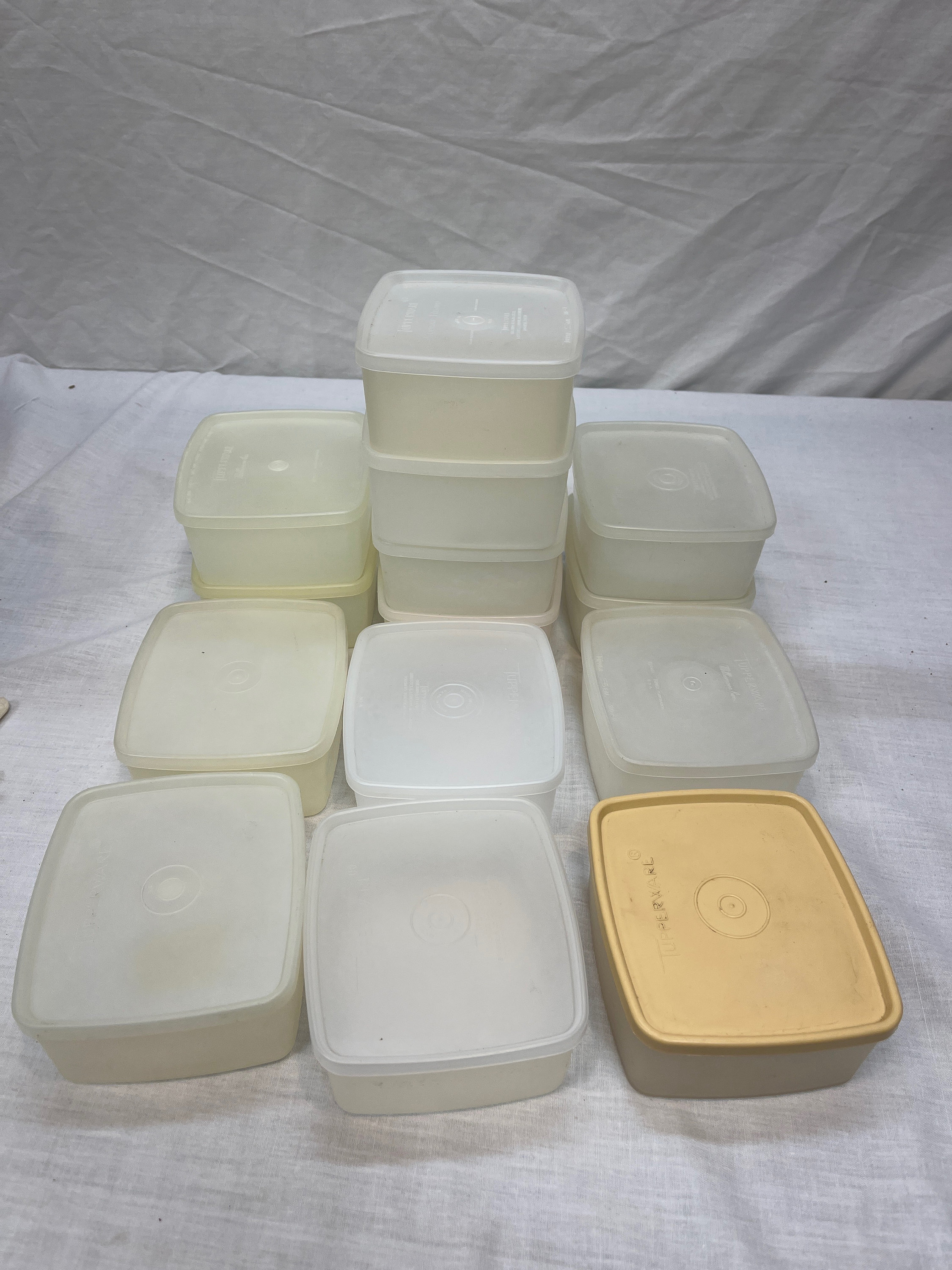 Vintage Tupperware Clear Pint Freezer Containers, Retro Tupperware, - Etsy