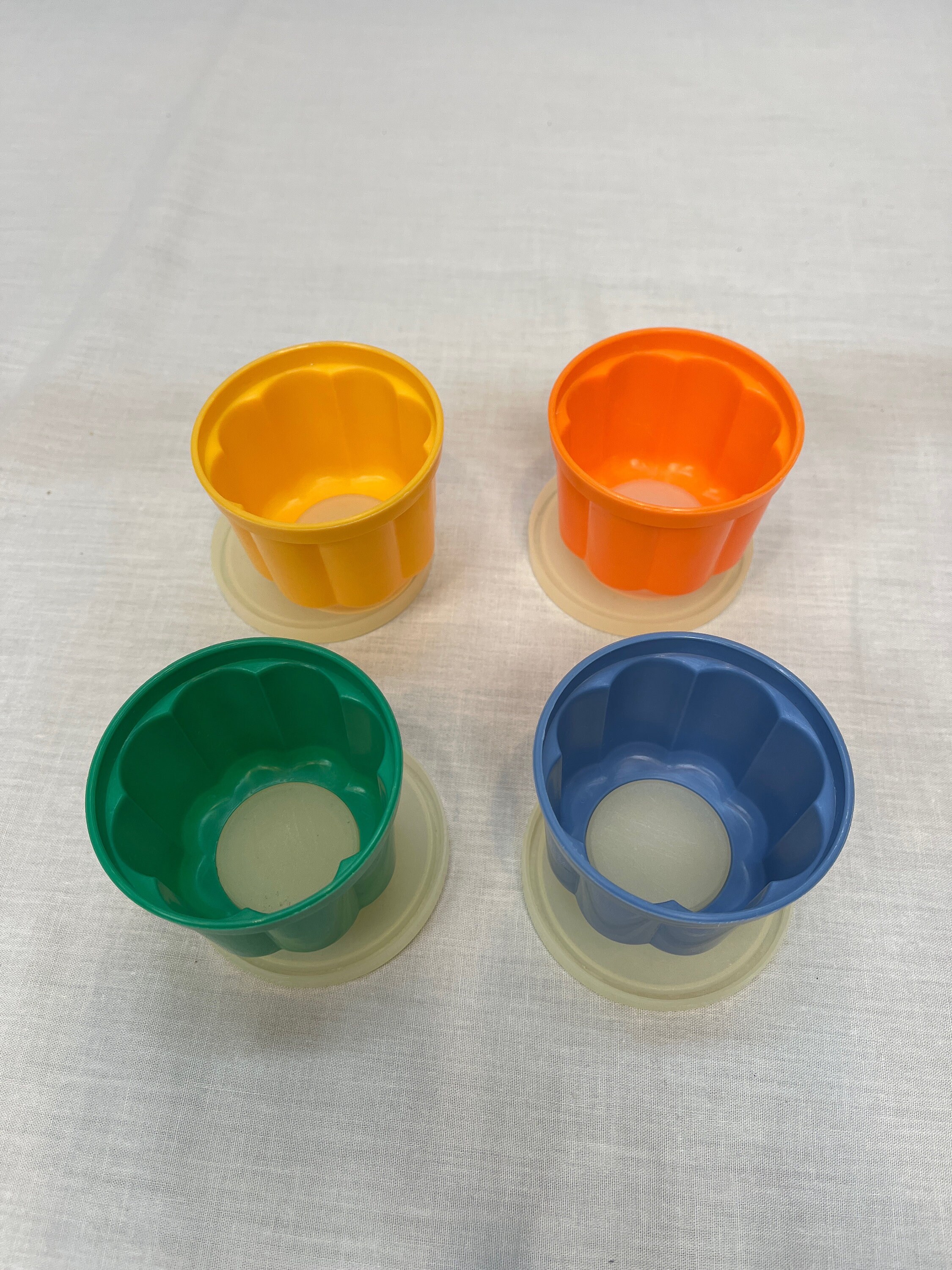 Vintage Tupperware Set of 4 Jello Molds, Mold With Lid, Retro ...
