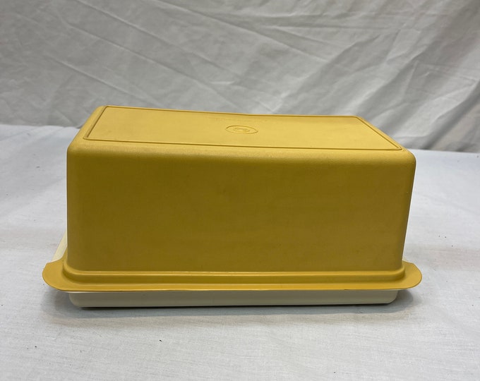 Vintage Tupperware Bread Keeper, Storage, Harvest Gold, 171, Yellow ...