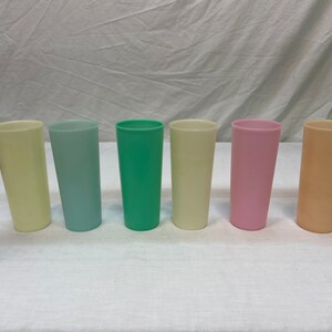 Vintage Tupperware Pastel Tumblers, Cups, Set of Size Tumblers, Plastic ...