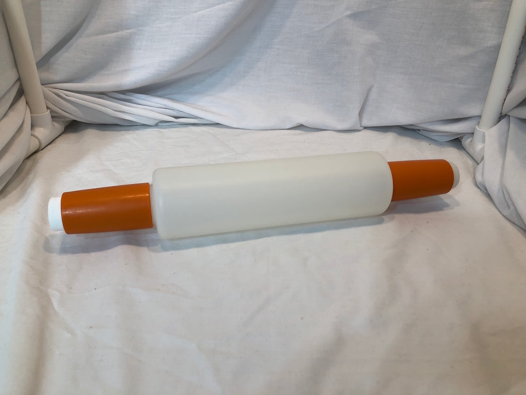 Tupperware Rolling Pin, Fillable Rolling Pin, Orange Handles ...