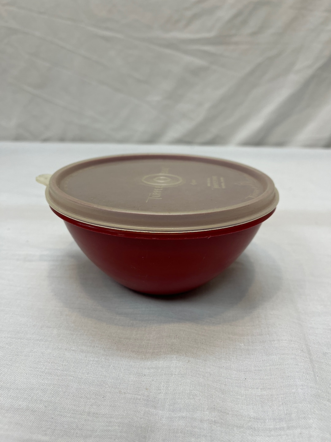 Vintage Tupperware Red Bowl With Lid, Number 233-13 With Lid, Retro ...