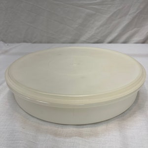 Vintage Tupperware Round Cupcake Carrier or Cookie Storage , Retro ...