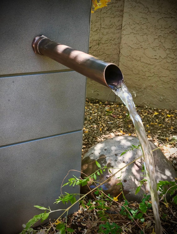 Swimming Pool Water Feature Spouts LED Waterfall Spout 1200mm