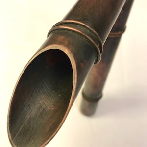 12" Japanese Sozu Copper Water Fountain Spout - Garden Ornament - Etsy