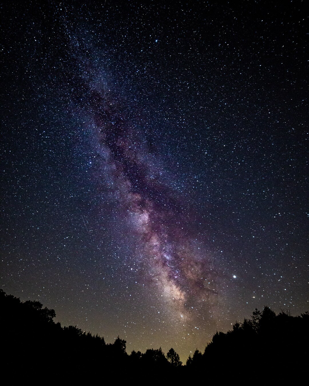 Milky Way at Rose Lake Hocking Hills State Park, Logan, Ohio Simple ...
