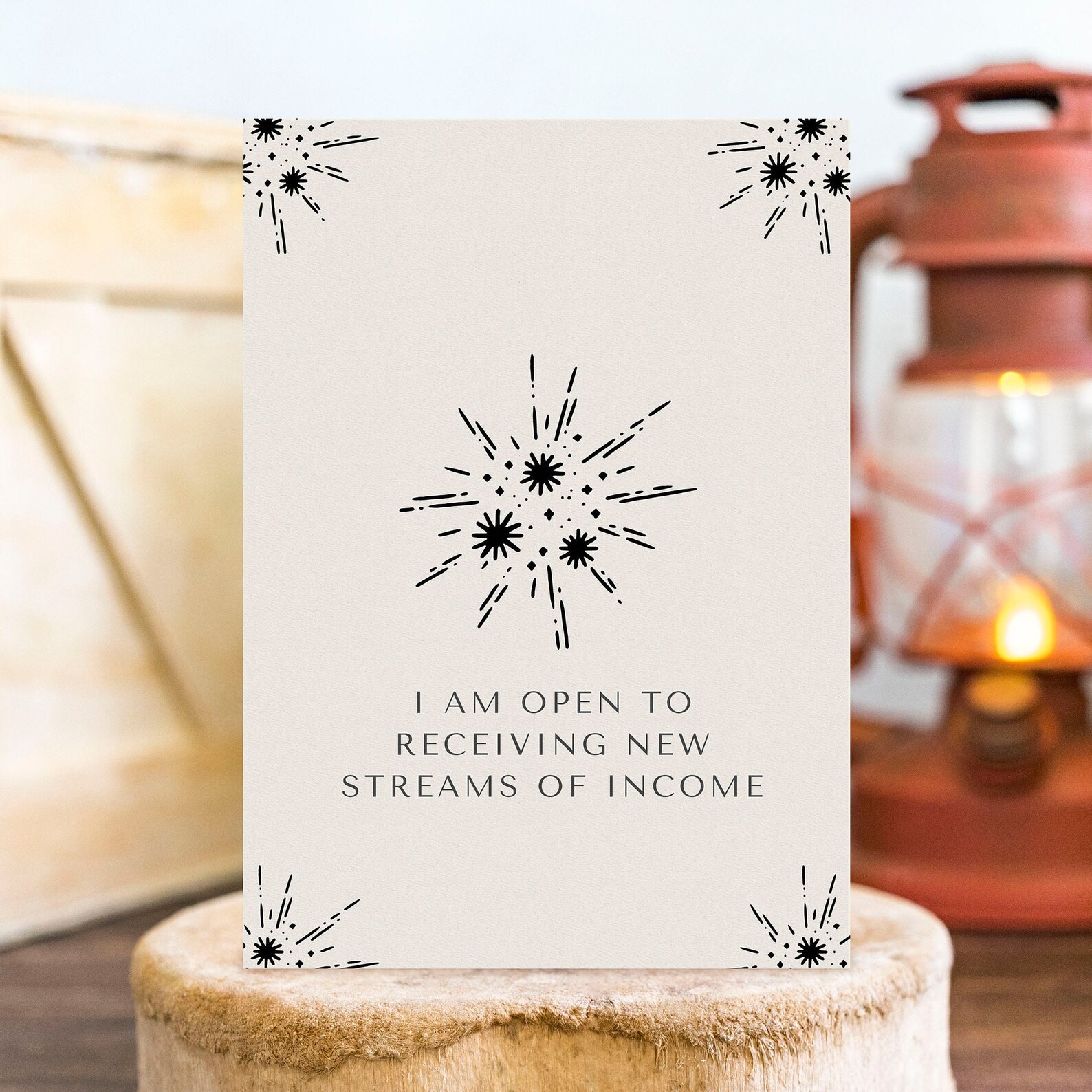Printable 60 Abundance Mindset Daily Affirmation Cards | Boho Style ...