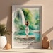 Watercolor Yoga Wall Art Print - Digital Download, Woman in Yoga Pose ...