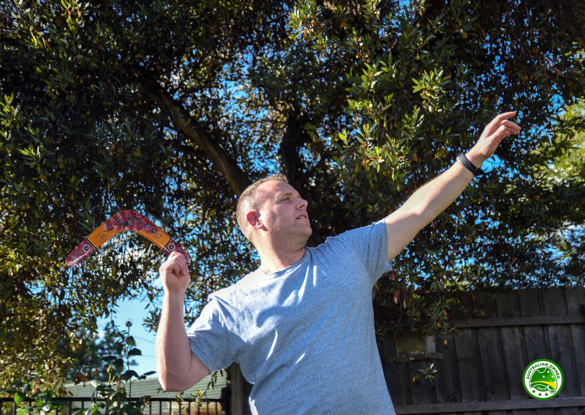 Large Boomerang for Kids and Adults- Easy Returning - Aboriginal ...