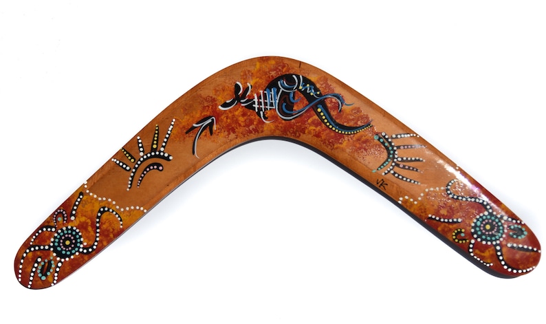 Large Boomerang for Kids and Adults- Easy Returning - Aboriginal ...