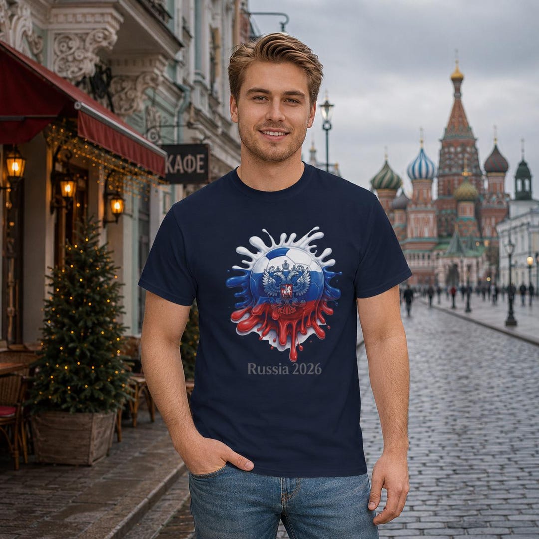 Russia Soccer Ball T-shirt | Double Headed Eagle Football | World Cup ...