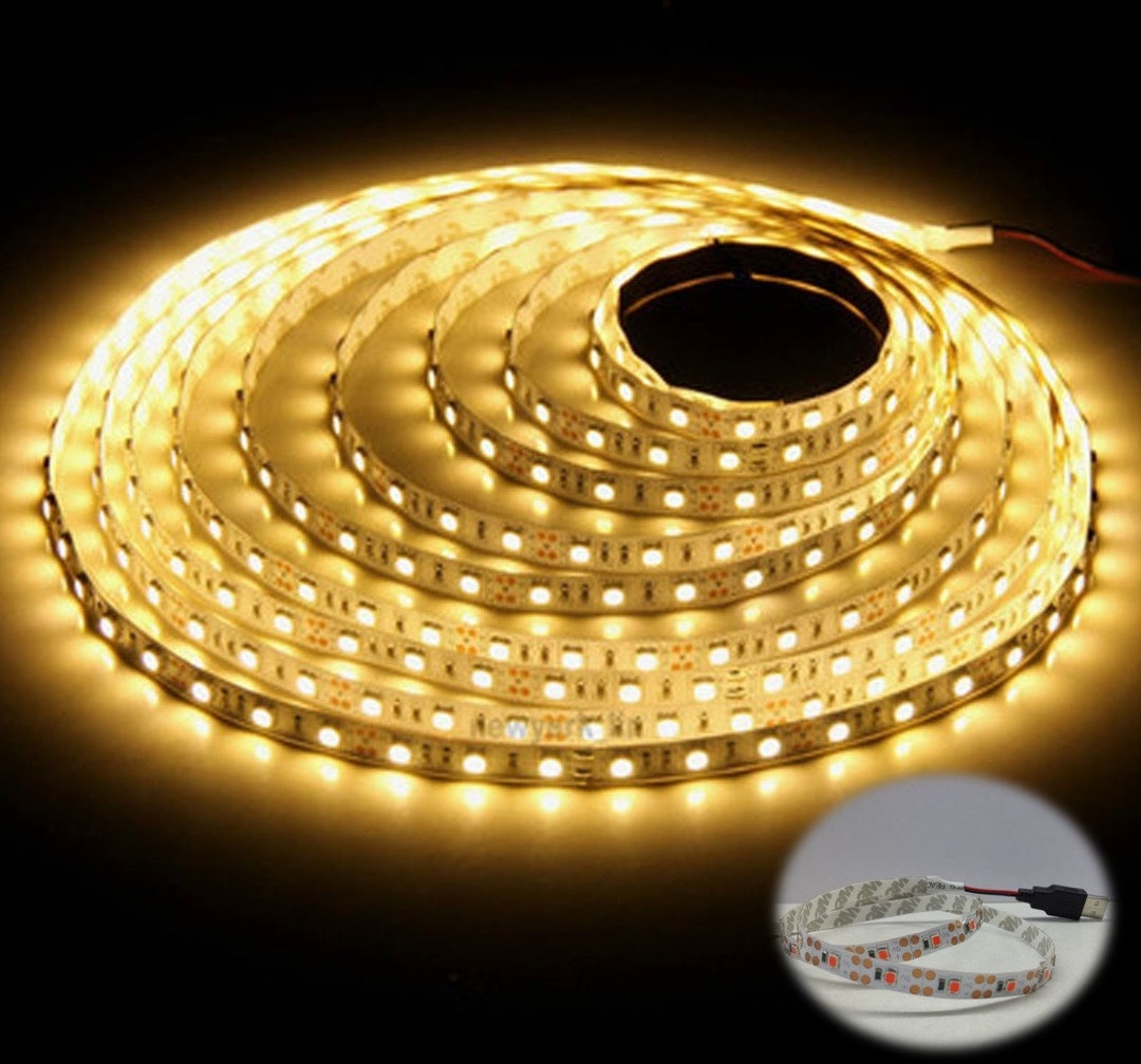 Warm White LED Strip, USB LED Strip, Warm White Lighting, Computer ...