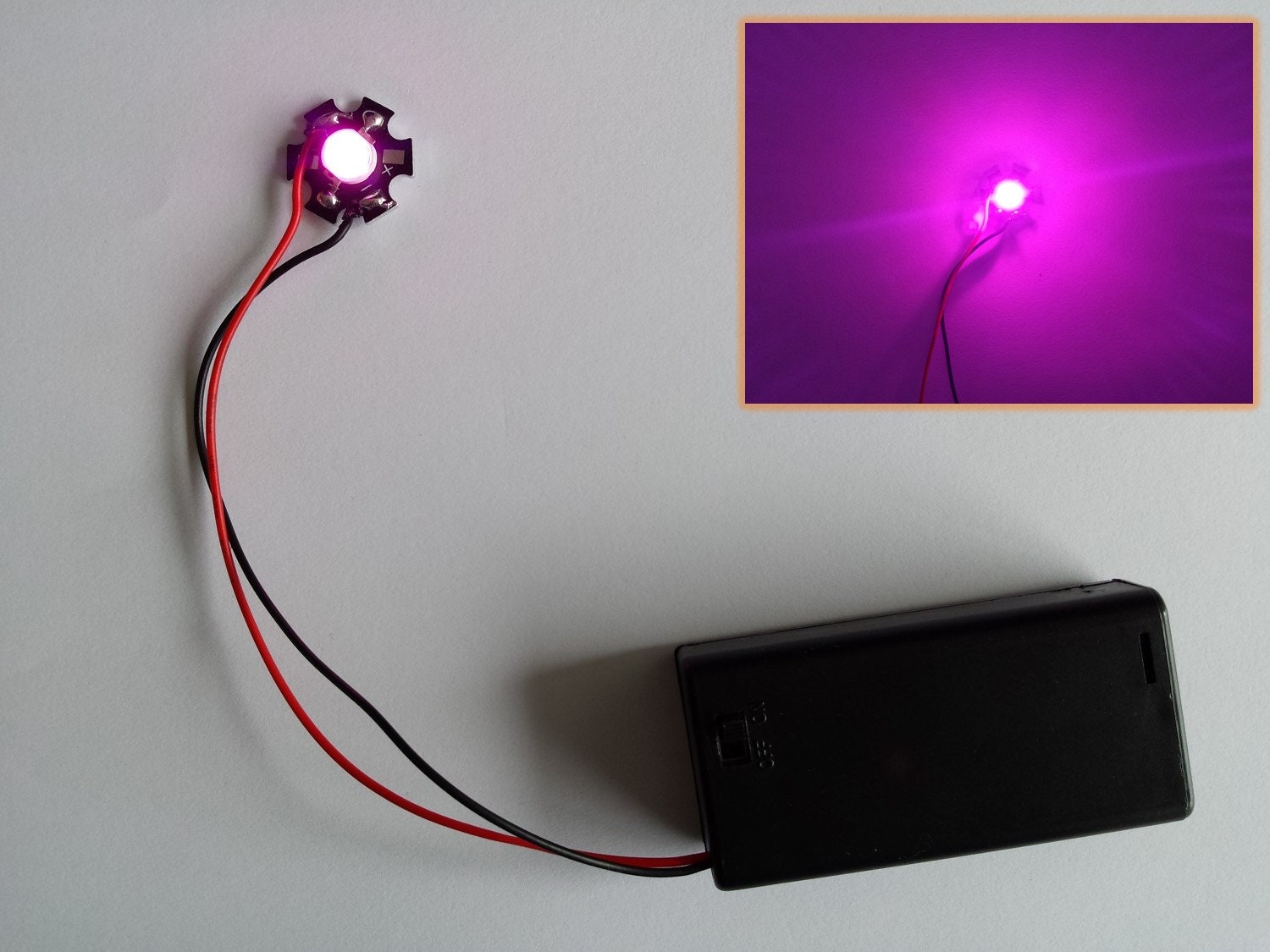 Cold White LED Lamps Strong Light Operating 2 AA Batteries, Lighting ...