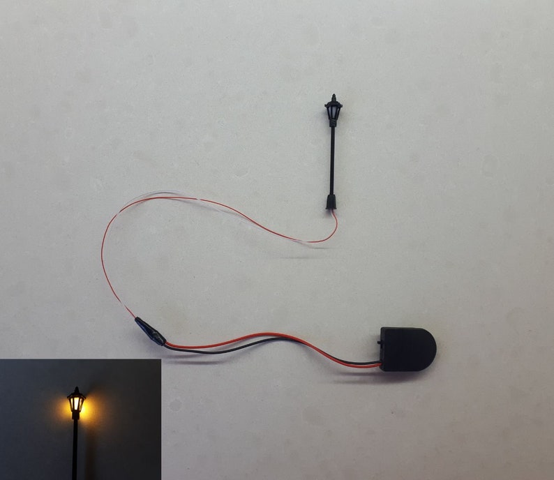 Miniature Light Pole, Warm White LED Lamp, LED Light Pole, Small ...