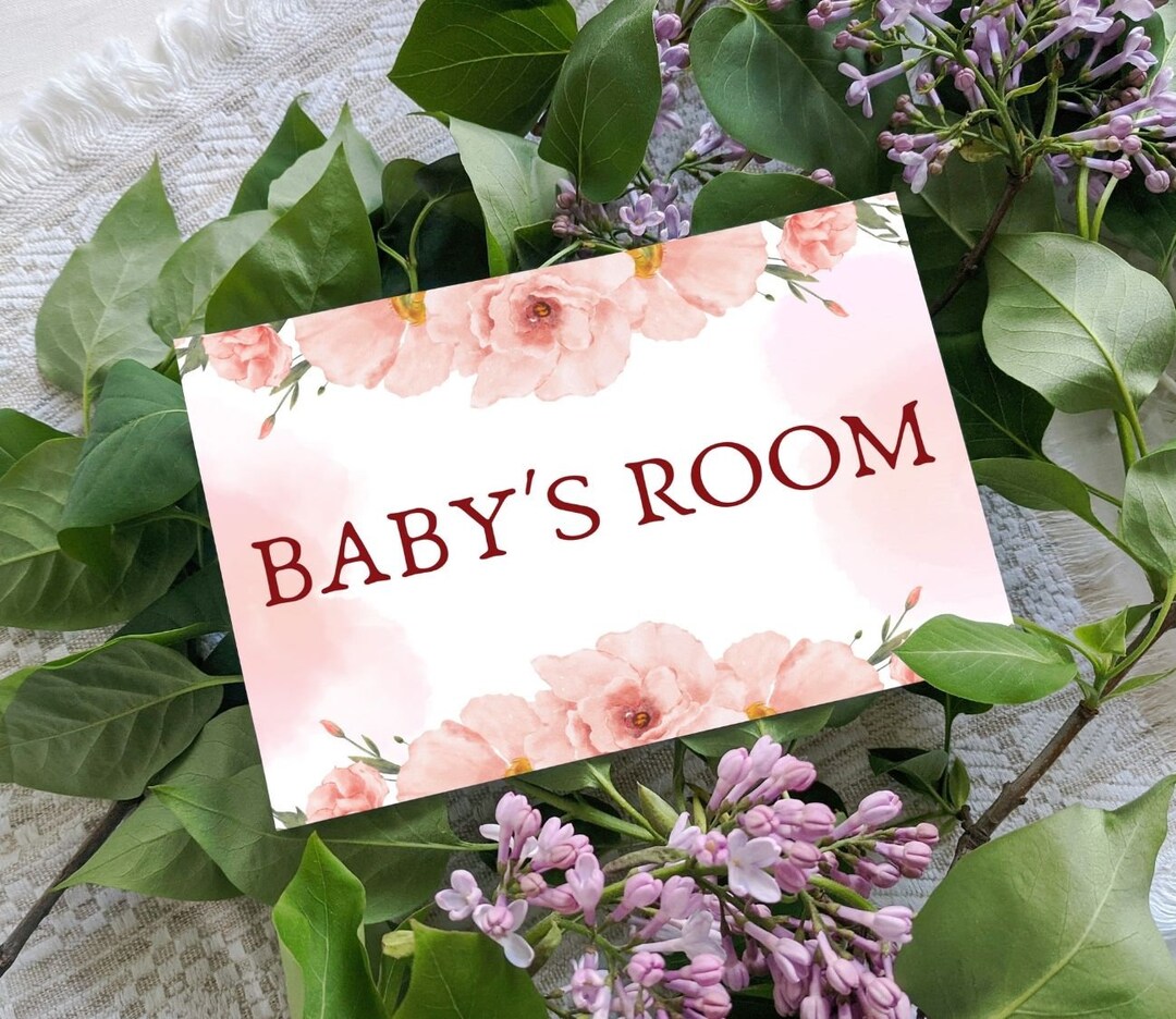 Baby's Room Door Sign Hard Sign House Sign Room Art - Etsy
