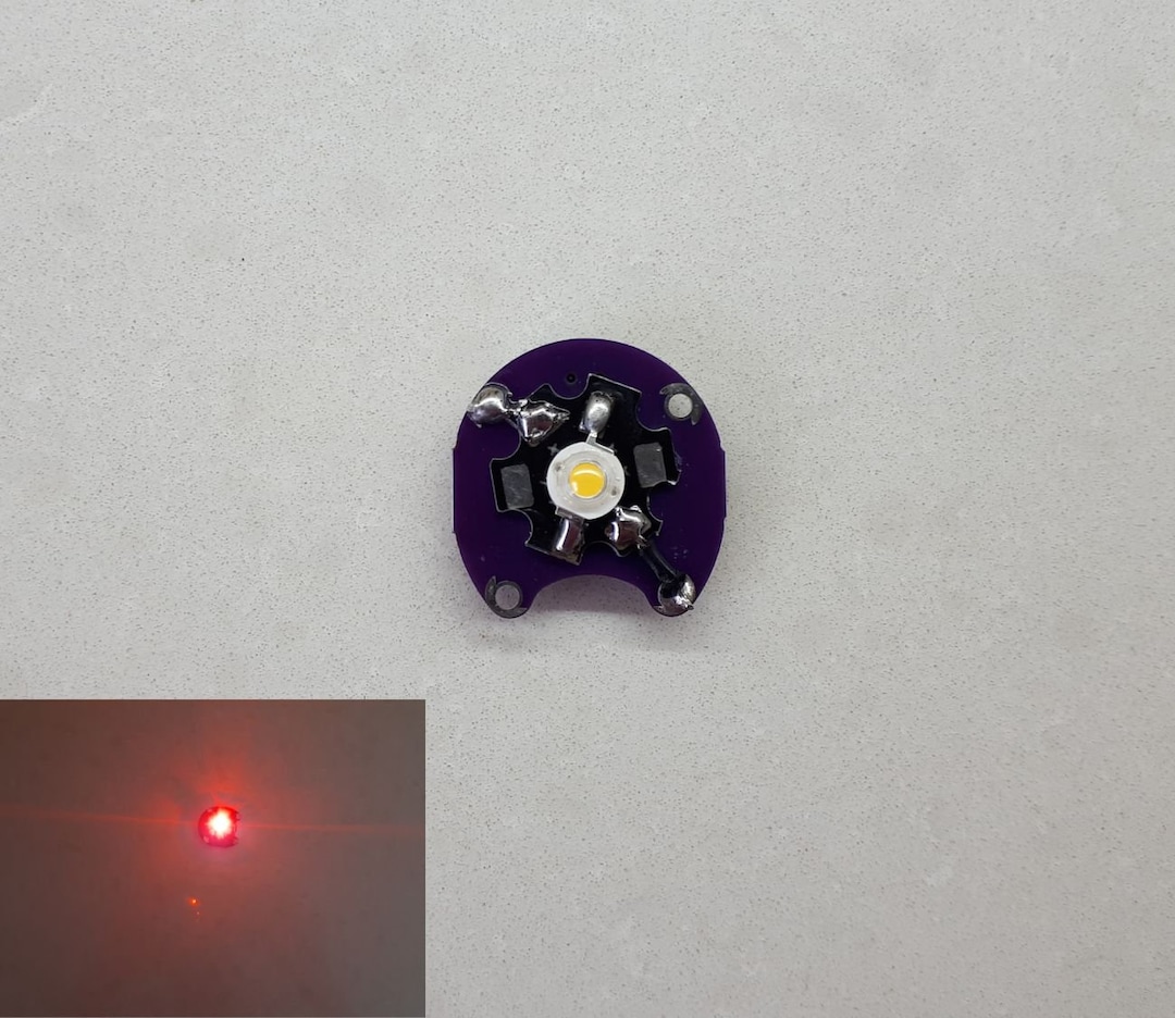 LED Red Button, Miniature Light, Powered by CR2032 Batteries, Party ...