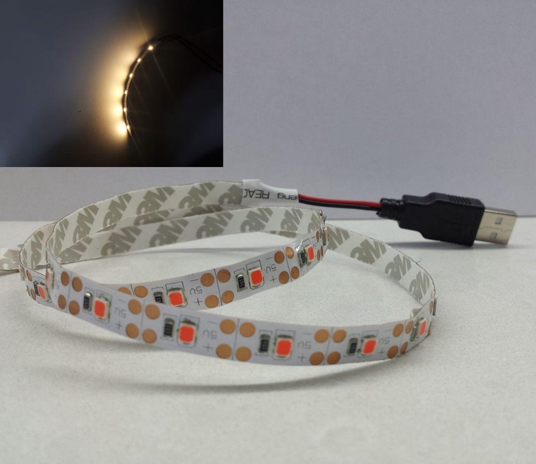 Warm White LED Strip, USB LED Strip, Warm White Lighting, Computer ...