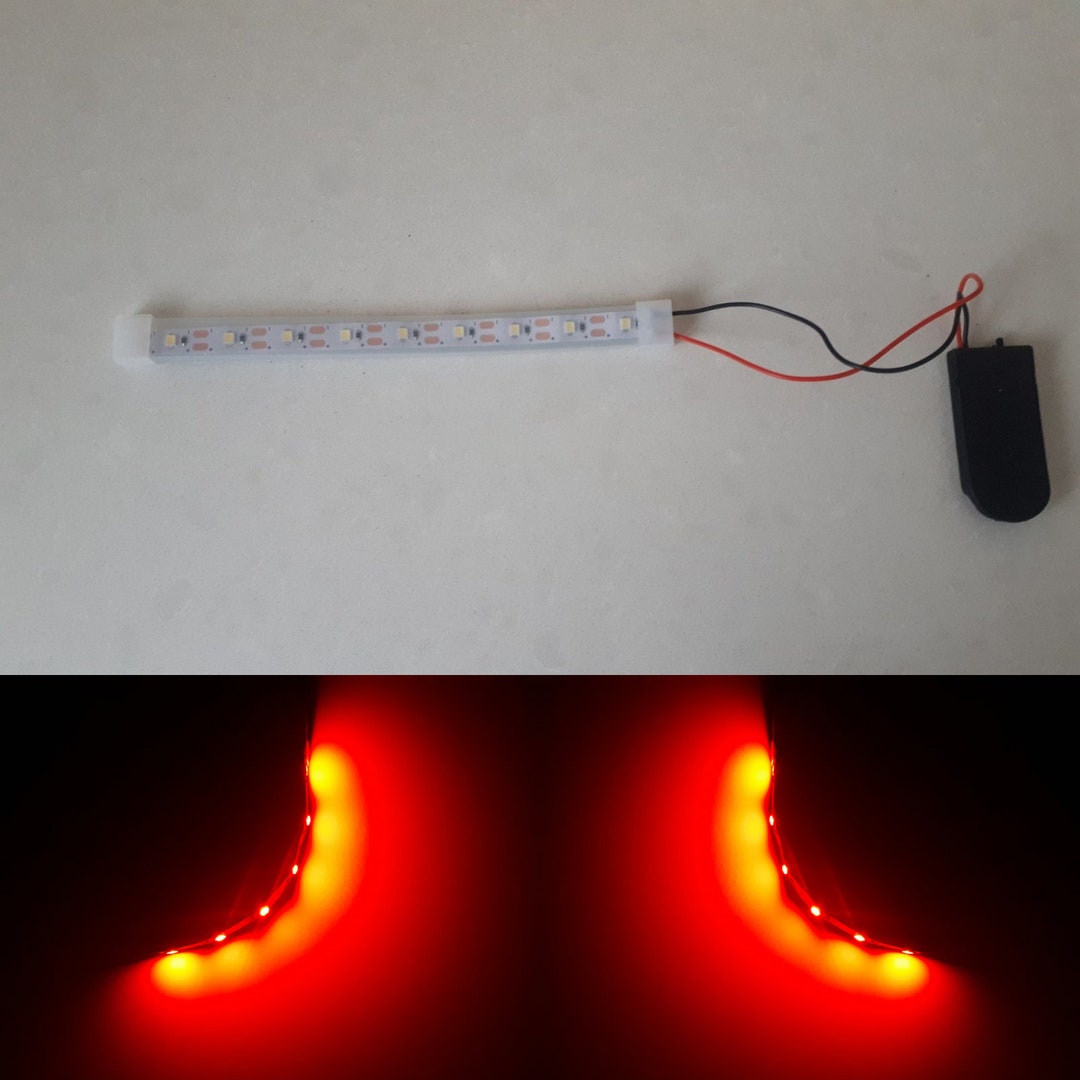 Red LED Strip Protector Battery Operation CR2032, Waterproof, LED Strip ...