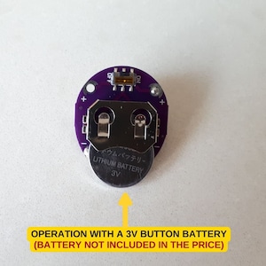LED Blue Button, Miniature Light, Powered by CR2032 Batteries, Party ...