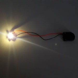 Warm White LED Lamp, Small Battery House CR2032, Strong LED Lamp ...