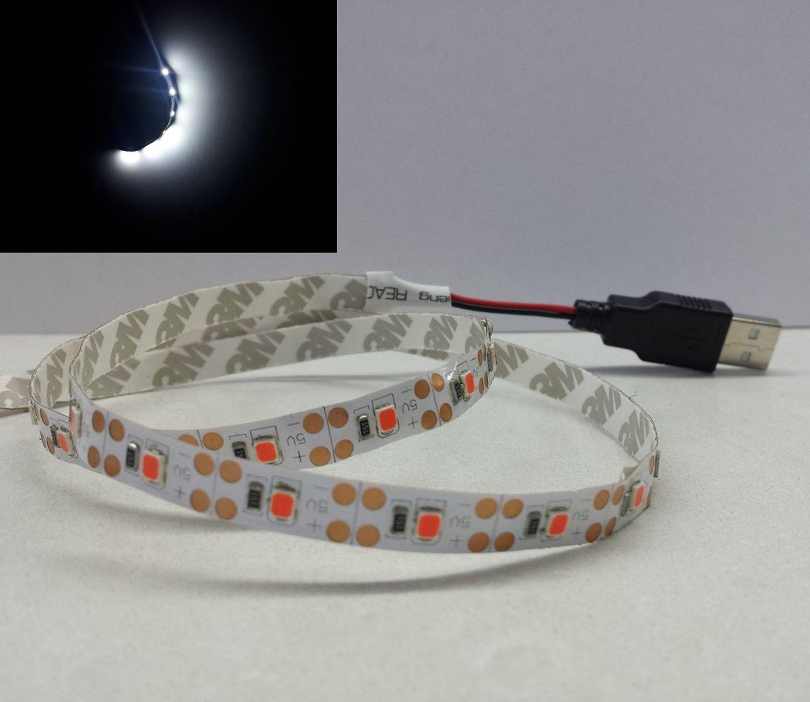Warm White LED Strip, USB LED Strip, Warm White Lighting, Computer ...