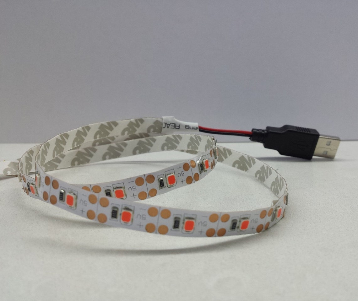 Red LED Strip, USB LED Strip, Red Lighting, Computer Screen Light ...