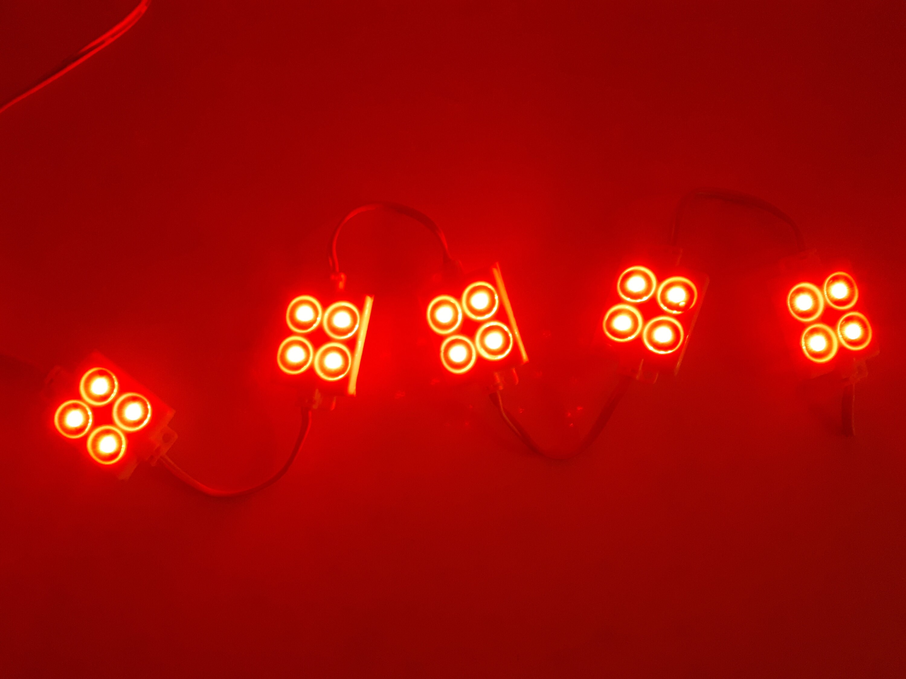 5 Red LED Module, Power Supply, ON OFF Switch, Drinks Bar Lighting ...