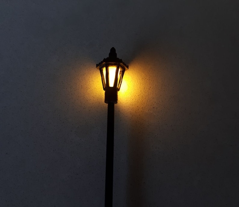Miniature Light Pole, Warm White LED Lamp, LED Light Pole, Small ...