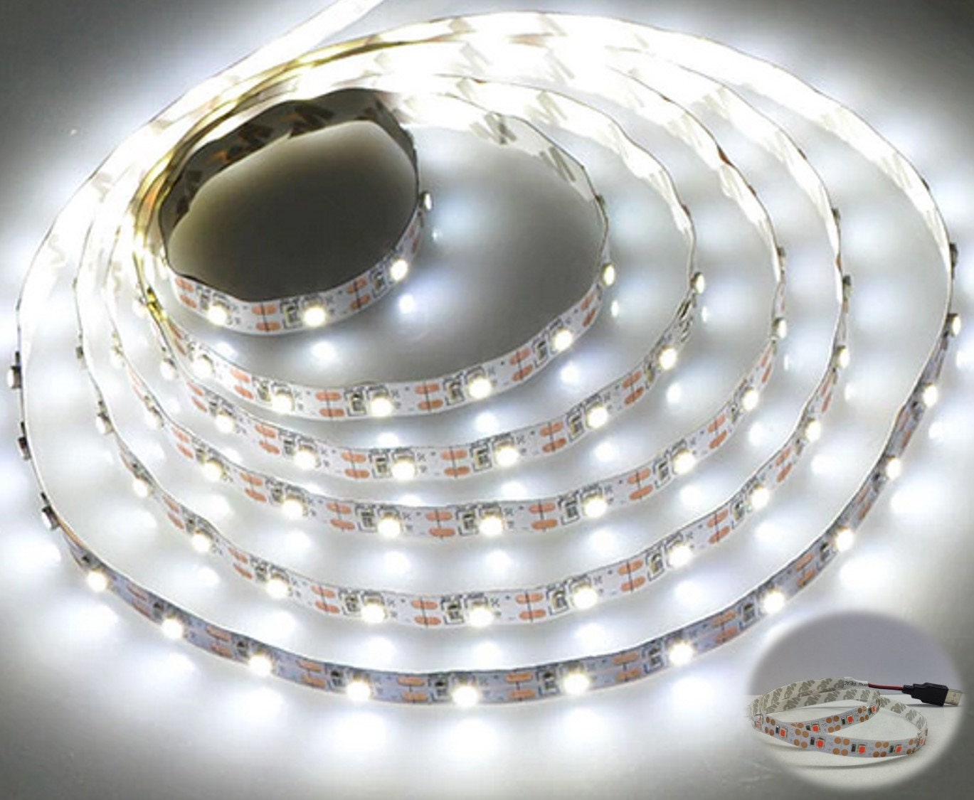 Red LED Strip USB LED Strip Red Lighting Computer Screen - Etsy