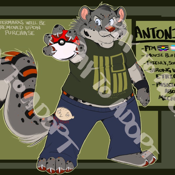 Furry Snow Leopard - Etsy