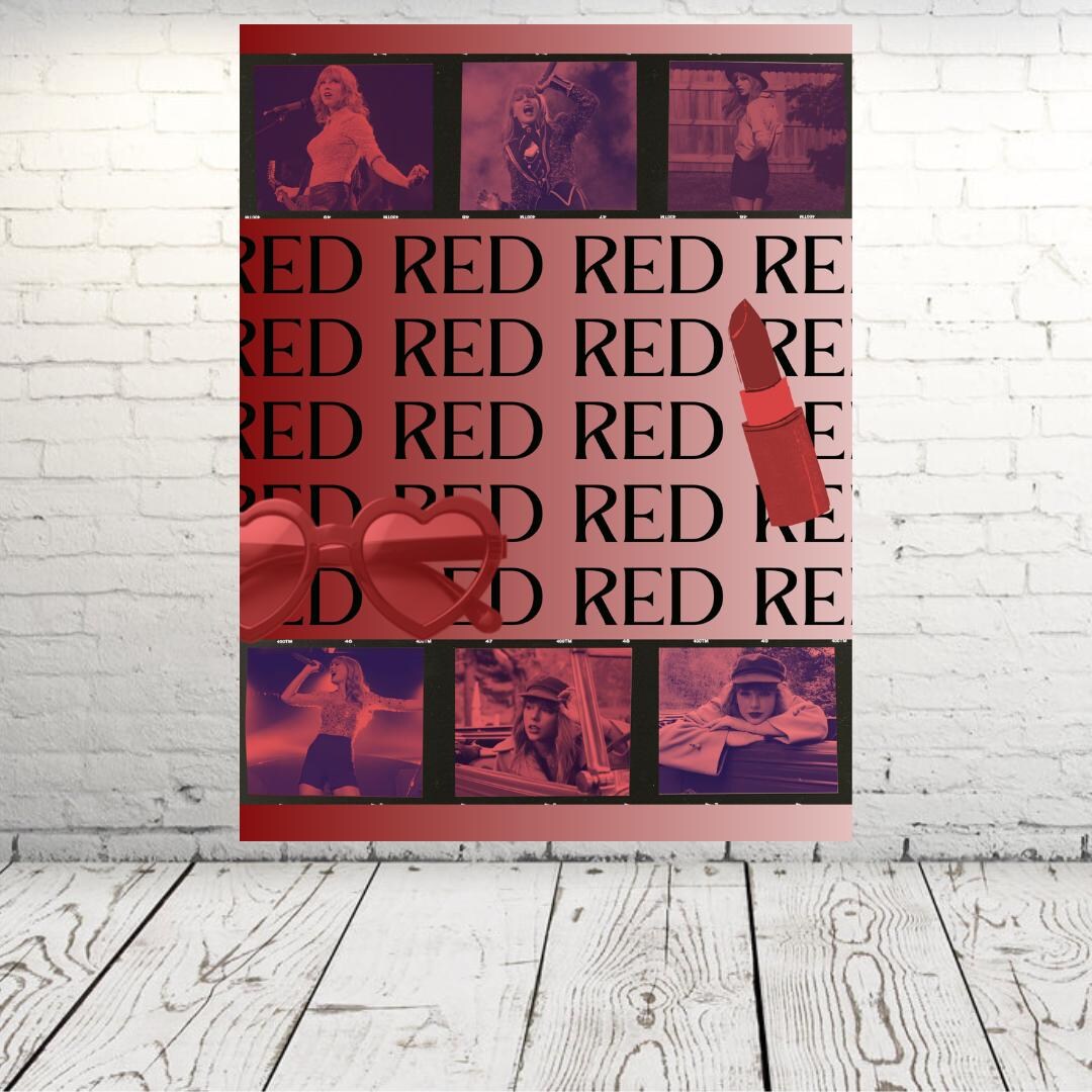 Taylor Swift Red Poster - Etsy