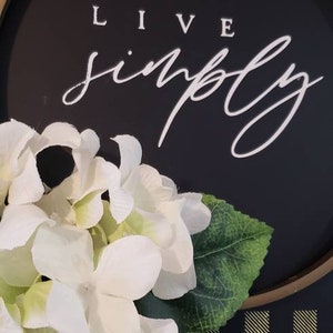 Live Simply Wall Decor - Etsy