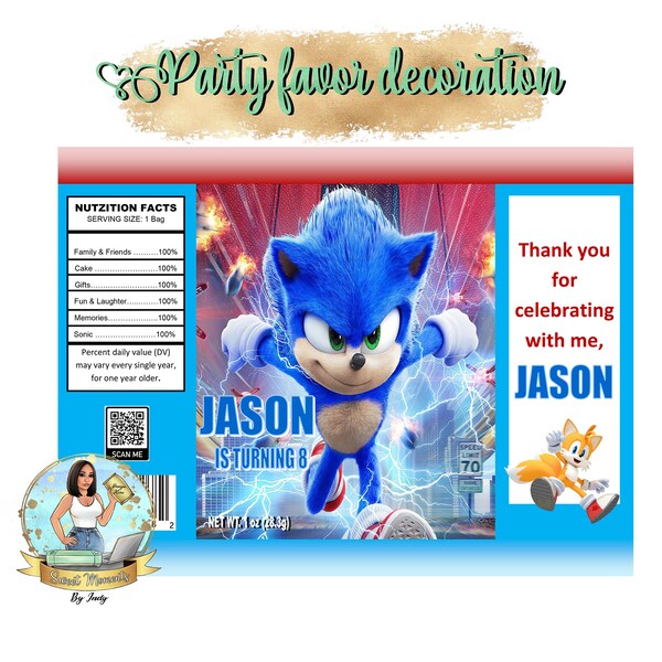 Sonic the Hedgehog Party Bag - Etsy