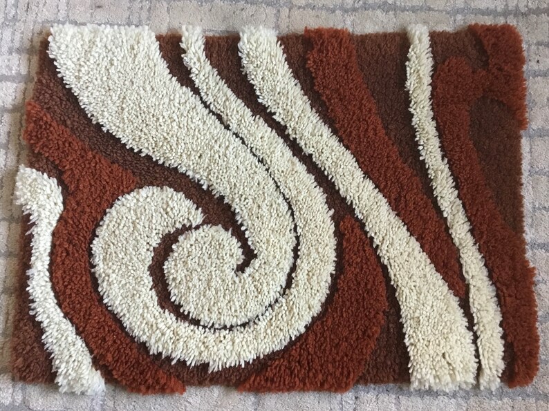 Stunning MCM Rya Rug Excellent - Etsy