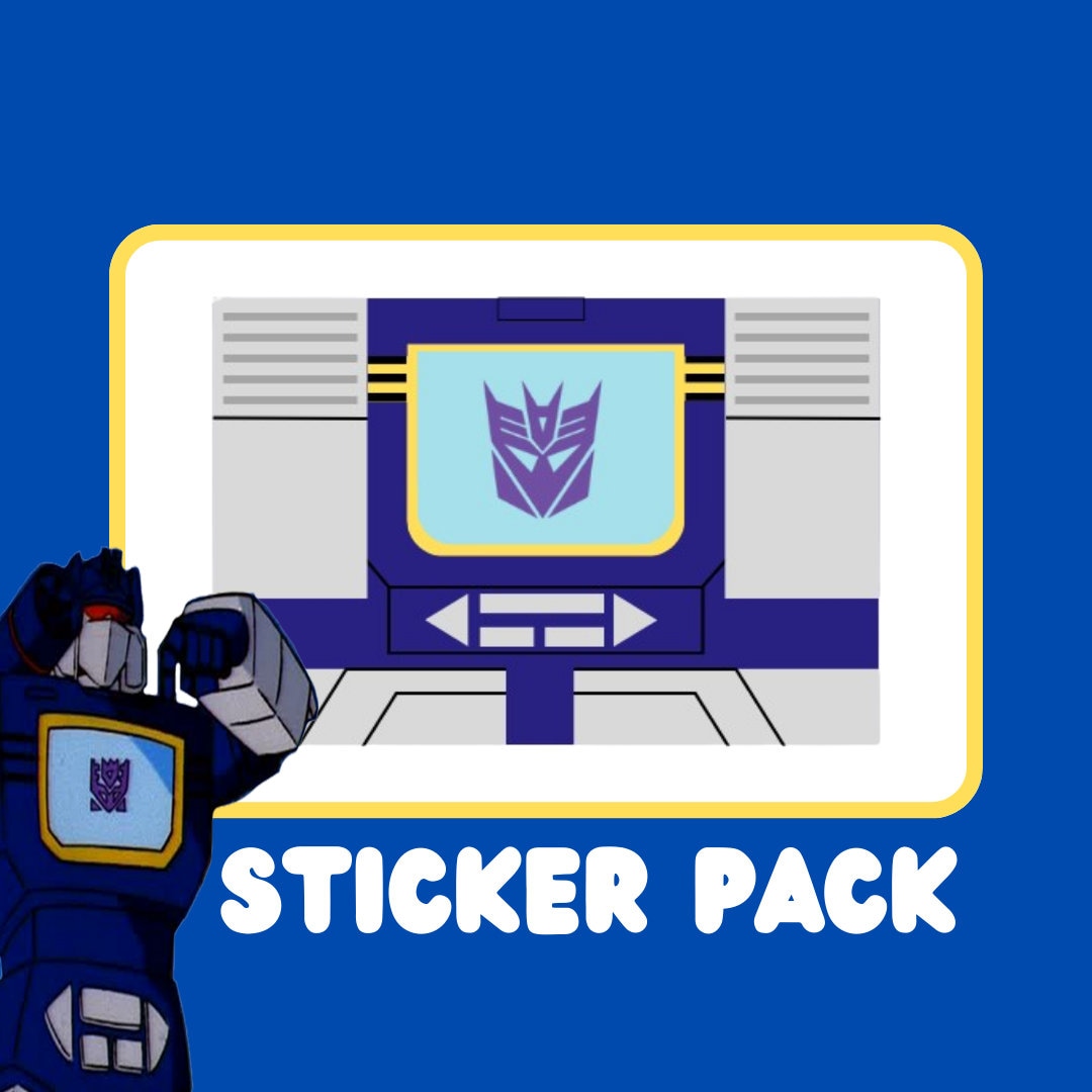 G1 Soundwave and Cassettes Holographic Sticker Pack - Etsy
